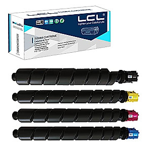LCL Compatible Toner Cartridge Replacement for Kyocera TK8337 TK-8337 TK8337K TK-8337K TK-8337C TK-8337M TK-8337Y 1T02ND0US0 1T02NDCUS0 1T02NDBUS0 1T02NDAUS0 (4-Pack KCMY)