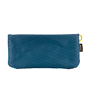 Flowfold Creator 100% Recycled Material Zipper Wallets for Women - Wallet with Phone Pouch & Wristlet Pouch Wallets Made in USA (Navy/Bahama/Orange, Recycled Material)
