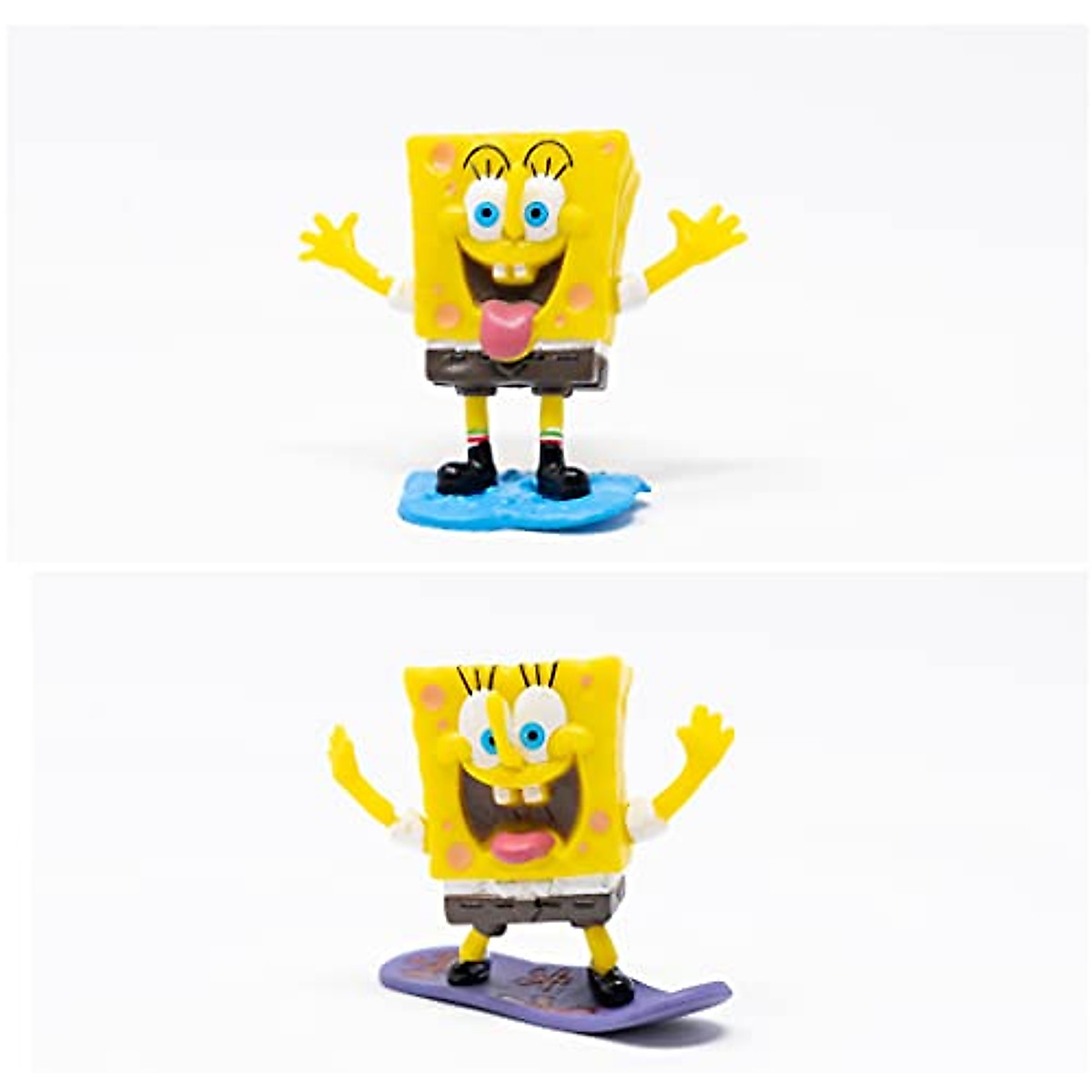 Dom-Dom SpongeBob SquarePants Action Figures Set and Cake Toppers - 8 Pieces Best SpongeBob SquarePants Party Supplies - SpongeBob Bikini Bottom Figurines