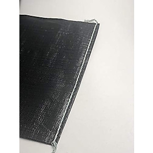 FAMI Empty Black Sandbags with Ties 16" x 25" - Woven Polypropylene Sand Bags, Sandbags for Flooding, Sand Bags Flood Protection(10 Bags)