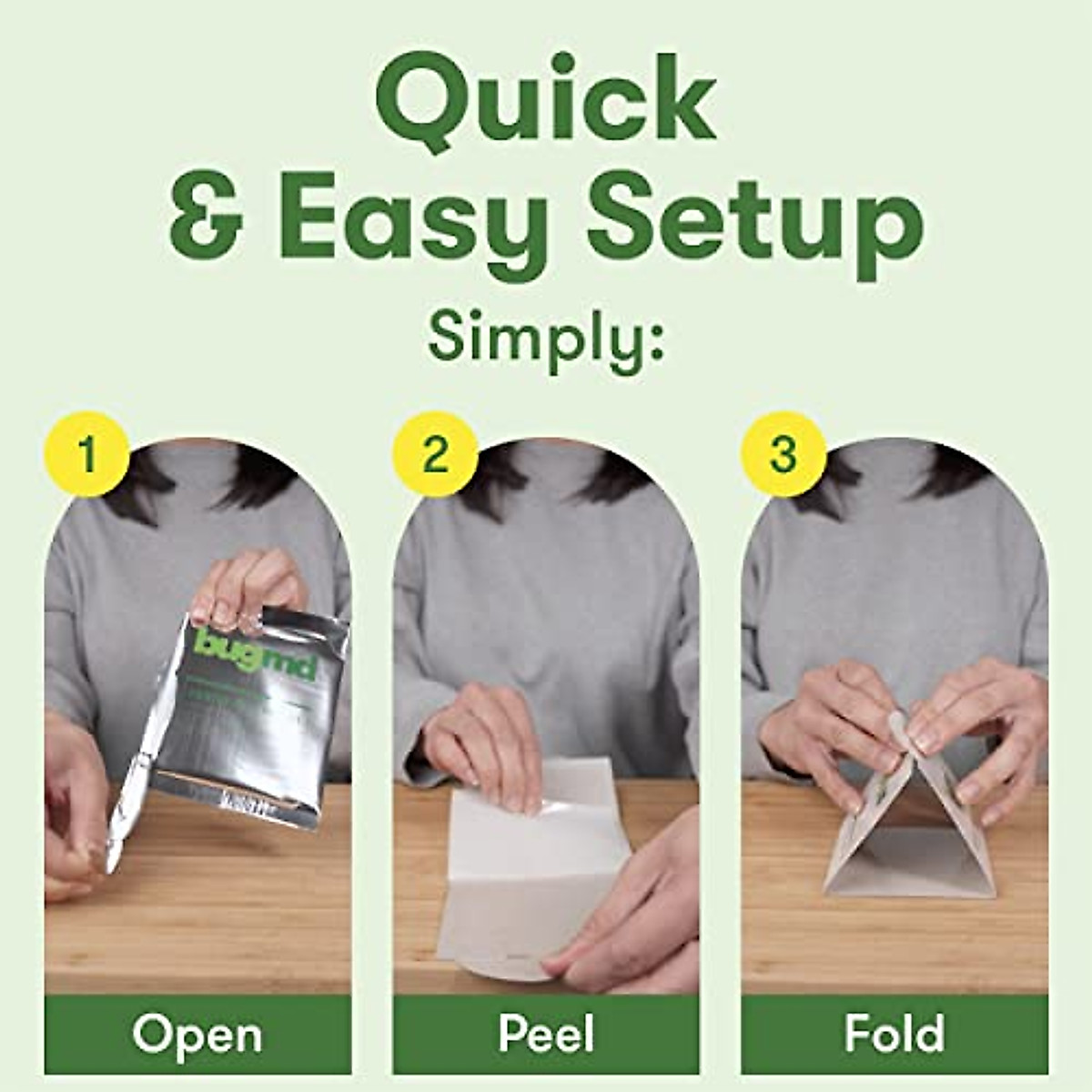 BugMD Pantry Pest Patrol (6 Count) - Moth Traps for Kitchen, Pantry Moth Trap, Bug Trap, Moth Traps for House Pantry, Get Rid of Pantry Moth, Kitchen Moth Trap Killer