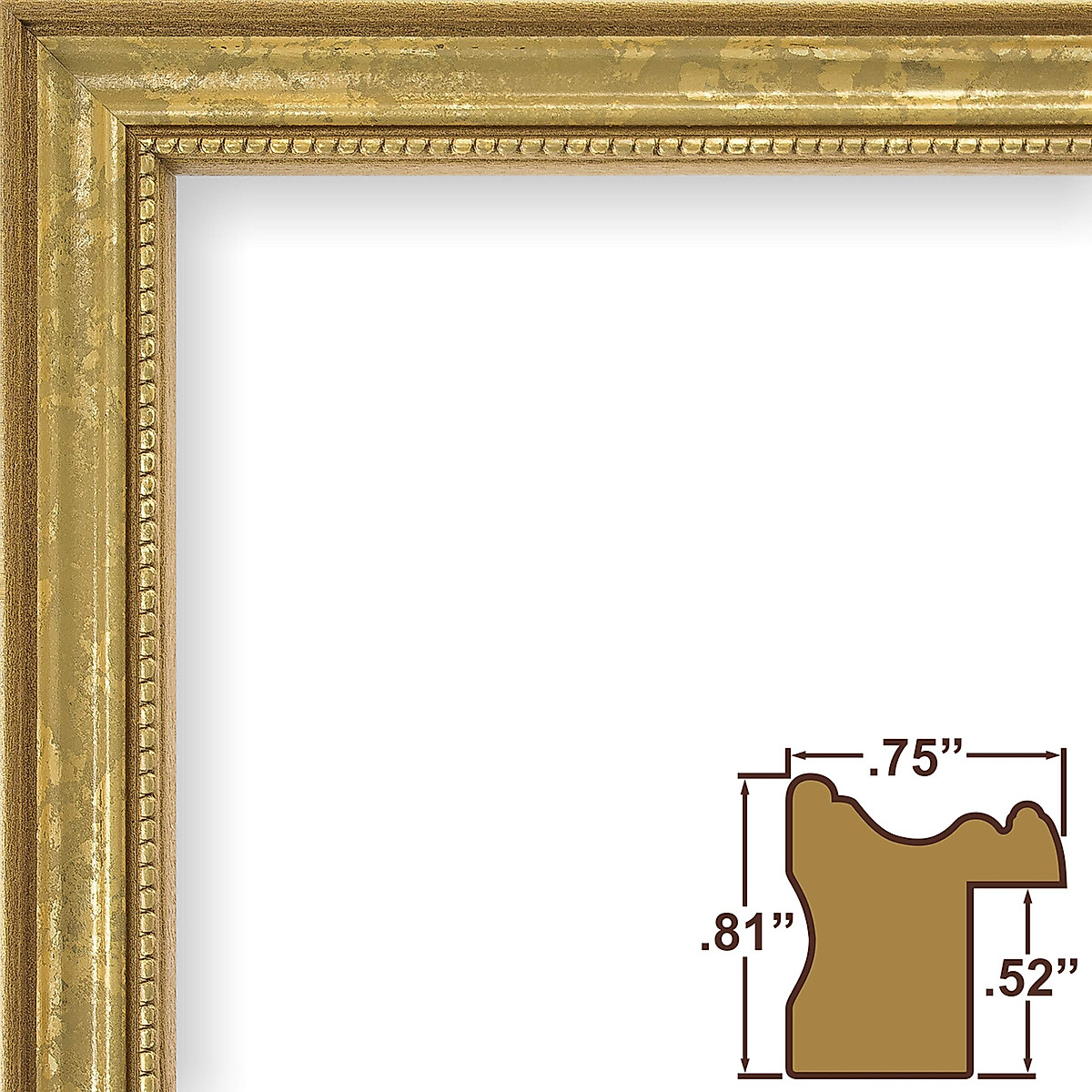 Craig Frames 314GD, Ornate Gold Picture Frame, 11 x 14 Inch