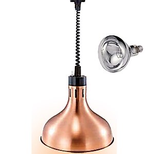 JIAWANSHUN Food Heat Lamp Food Warmer Lamp Bulb 250W Commercial Food Warmers 60-180mm Adjustable Hanging Food Heat Lamps Restaurant Supplies Food Service Heating Lamp 110V
