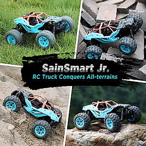 SainSmart Jr. 1:14 Off Road RC Car, 4WD Remote Control High Speed Rock Crawler for Boy Kids Adults