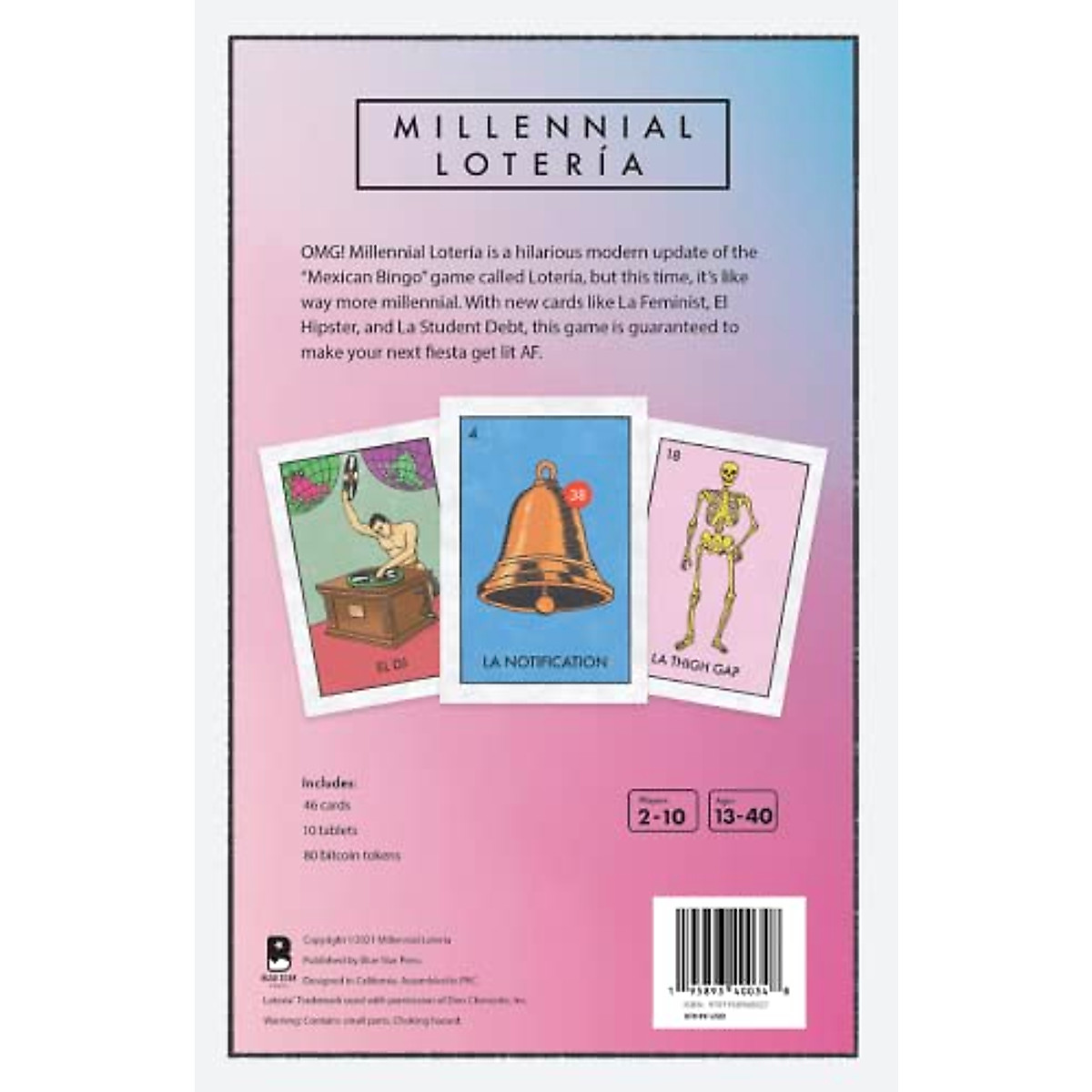 Blue Star Press Millennial Loteria Game: Family Fiesta Edition Mexican Bingo