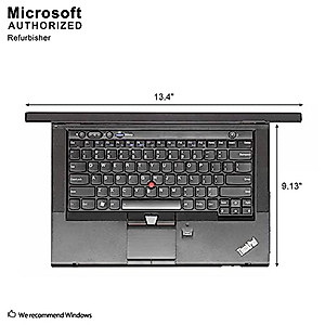 Lenovo Thinkpad T430 Built Business Laptop Computer (Intel Dual Core i5 Up to 3.3 Ghz Processor, 8GB Memory, 320GB HDD, Webcam, DVD, Windows 10 Professional) (Renewed)
