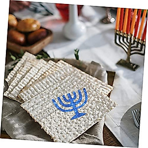 NOLITOY Jewish Holiday Party Supplies 100 Pcs Hanukkah Decoration Metal Non-Woven Fabric Wreath Jewish Hanukkah Decorations