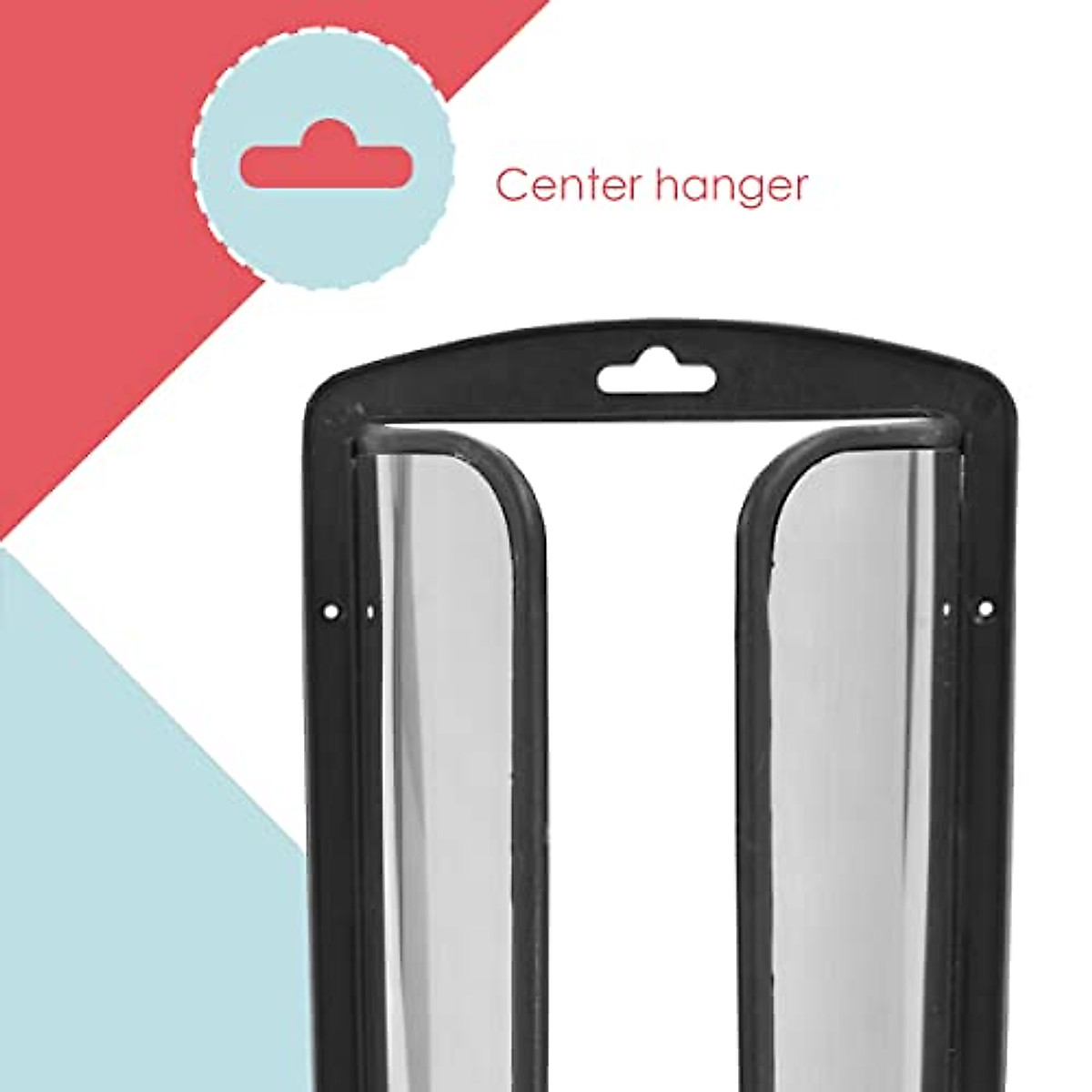 Kitchen Plastic Bag Organizer (Single Pack) Silver, By Home Basics | Metal and Plastic Baggie Organizer | Wall-Mounted Bag Dispenser For Plastic Bags | Installation Hardware Included