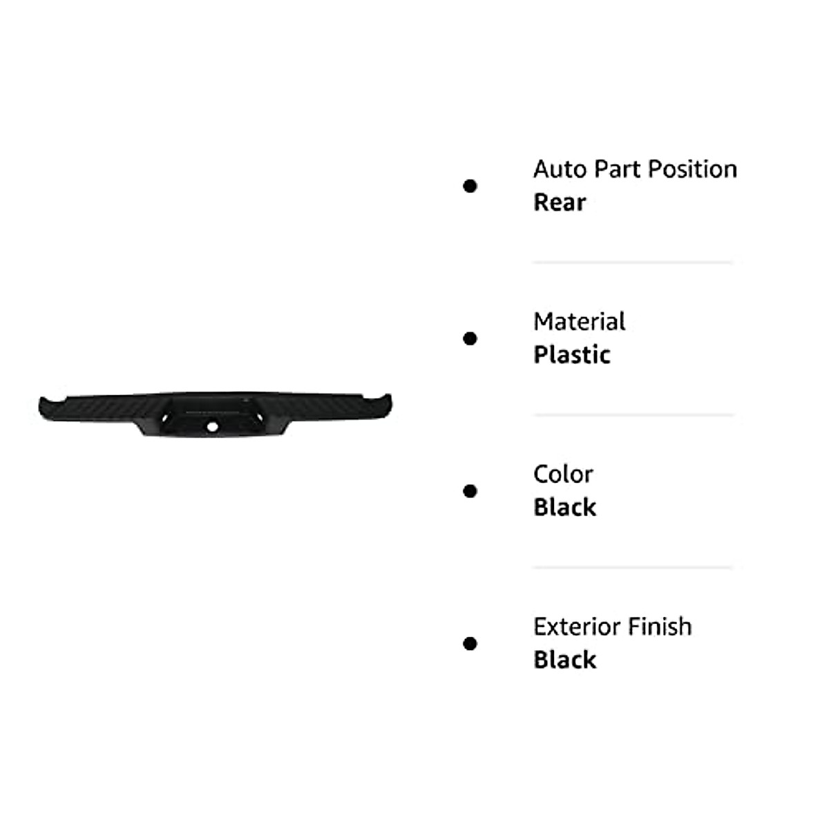 Garage-Pro Bumper Step Pad Compatible with 2009-2014 Ford F-150 Black Center