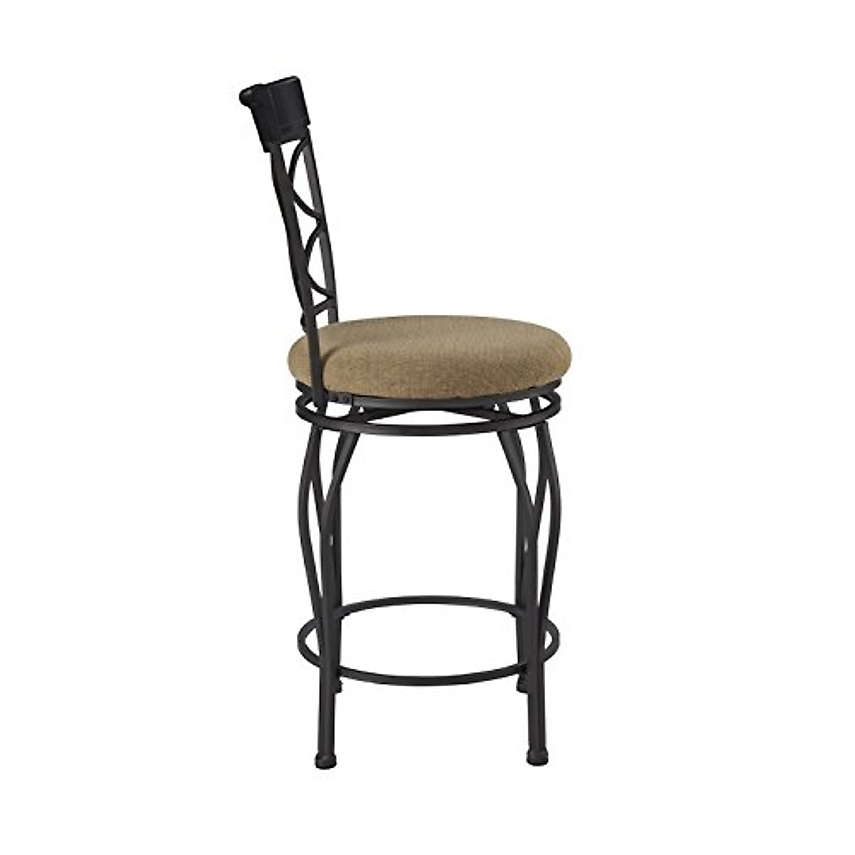 Linon Curves Swivel Counter Bar Stool 24"