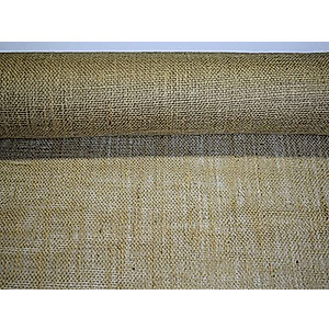 USA Fabric Store Burlap Natural Jute Fabric 10 Oz 72" Wide by The Yard Premium Vintage Upholstery
