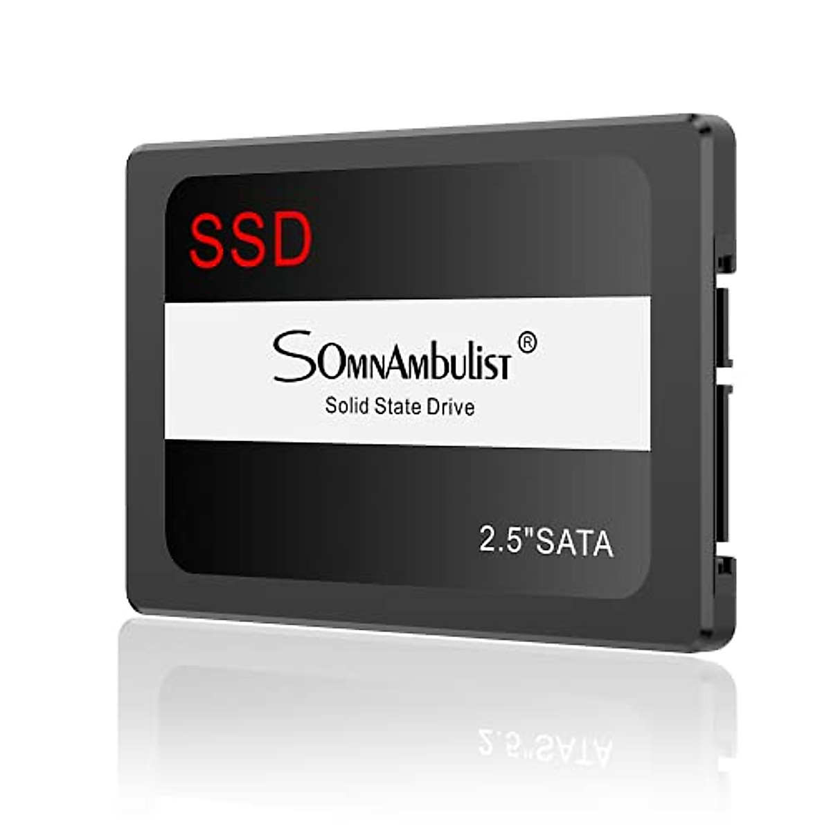 Somnambulist SSD Internal Solid State Drive Disk SATA III 2.5 inch SSD 960GB 2TB Laptop Notebook (Black-960GB)