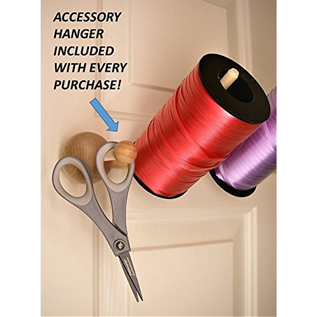 GSS Skinny Maxi 6 Curling Ribbon Organizer Wall/Door Mount.