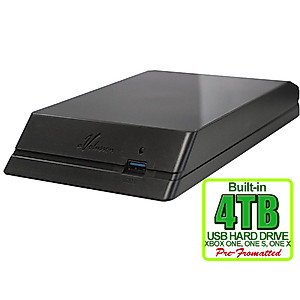 Avolusion HDDGear 4TB (4000GB) USB 3.0 External Gaming Hard Drive (Designed for Xbox One, Pre-Formatted) - 2 Year Warranty