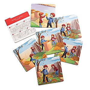 Sequence for Kids Cards, Speech Therapy Materials, Homeschool SEL, Autism, Tell A Story Picture Cards, Social Skills, Picture Cards, ESL, ELL