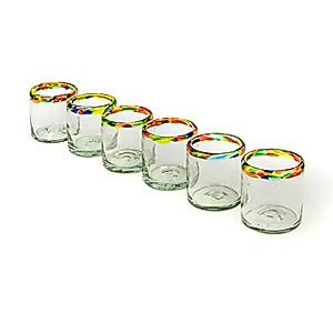Orion Confetti Rim All Purpose 12 oz. -  Set of 6