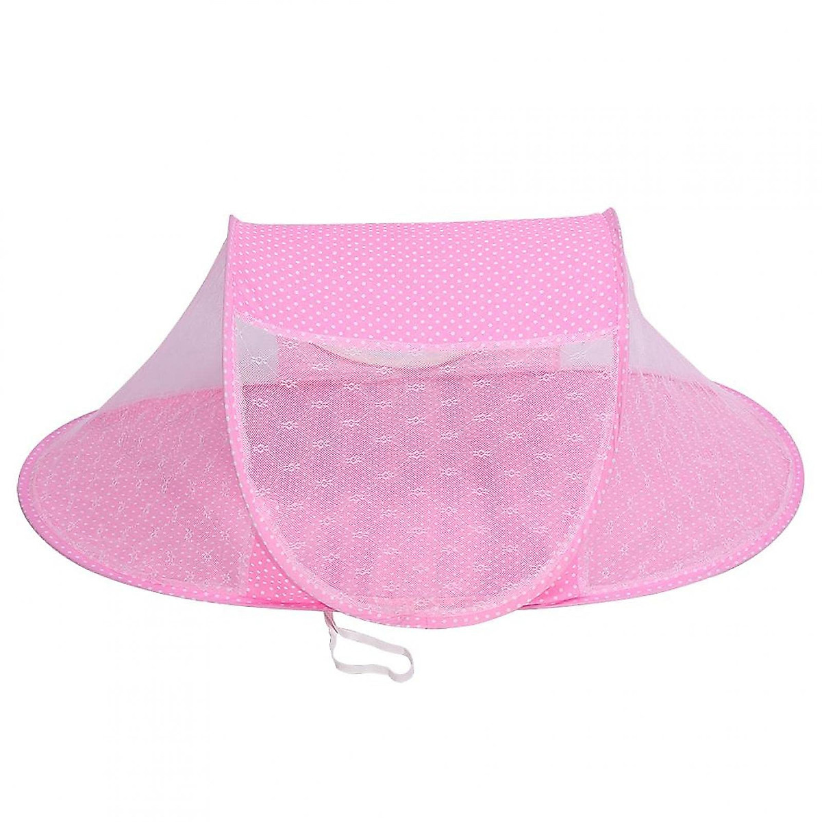 Raguso Crib Net, Soft Baby Net Easy to Carry Infant Bed Net for Outdoor Activities(Pink)