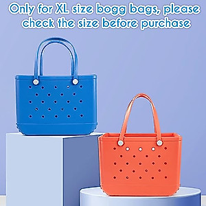 AIERSA Rubber Beach Bag Organizer Compatible with Bogg Bag/Simply Southern Tote, Felt Insert Divider Pouch with Zipper for Bogg Bags Accessories, with 7 Pocekets, Only for Original X Large Size -Black