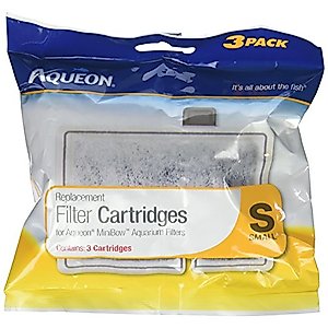 Aqueon Aquarium Fish Tank Replacement Filter Cartridges Small - 3 pack