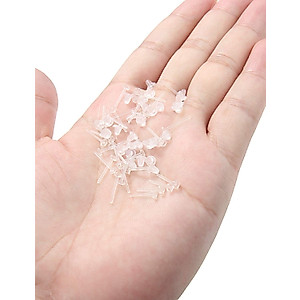 Jenxnjsjo Clear Plastic Silicone Rubber Invisible Post Stud Earrings Hole Saver Piercing Retainers Medical Grade for Women Men Sensitive Ears Sports Surgery Work