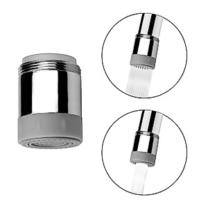 YOO.MEE Faucet Aerator with Dual- function 2 flow Spray, Chrome
