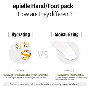 Epielle Moisturizing Hand & Foot Masks (Glove & Socks 12pk) for Dry Hand, Dry & Cracked heel Spa Masks Sunflower Seed Oil + Avocado Oil + Vitamin E