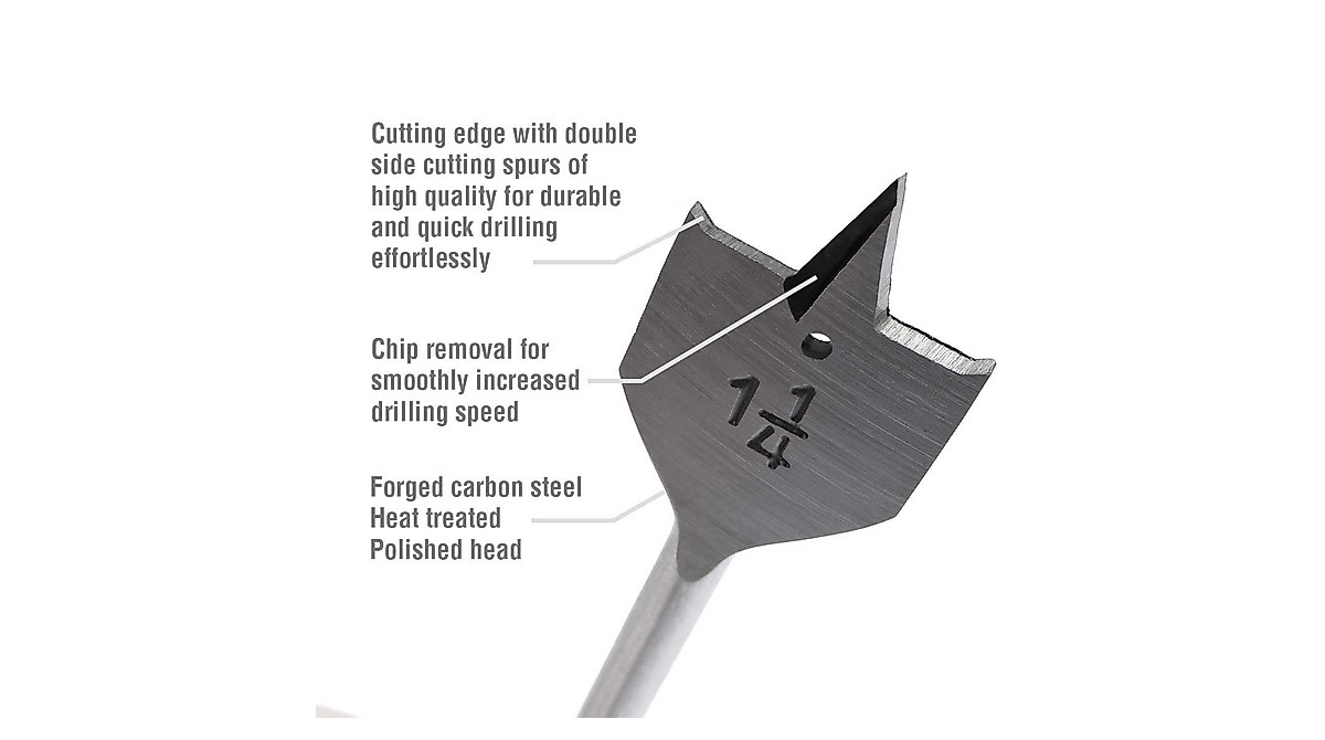 WORKPRO 13 & 10-Piece Spade Drill Bit Sets for All Jobs