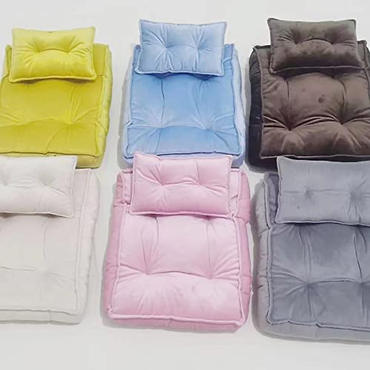 Newborn Photography Props Mini Mattress Posing Pillow Infant Baby Boy Girl Photo Shoot Bedding Mat Accessories