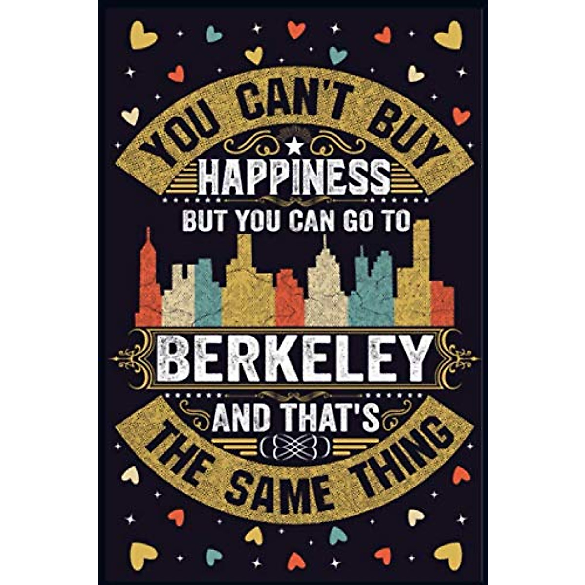 Berkeley Notebook: Home City Berkeley in California Pride Flag Journal