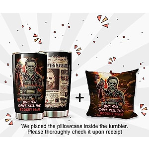 Hilary Art Horror Character Stainless Steel Tumbler - Halloween Christmas, Halloween, Birthday Gifts For Coworker, Men, Women 20 Oz