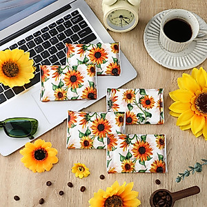 Geyee 50 Packs Facial Tissue Travel Packs Disposable Pocket Tissues for Wedding Guest Travel School Purse Home Supplies, 500 Sheets 3 Ply(Sunflower)