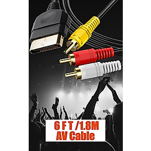 LEAGY 6 ft AV Cable and 5 ft AC Power Cord for Xbox