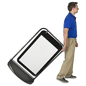 Displays2go PCK2030BK Sidewalk Poster Holder Sign, 20x30-Inch, Water Base with Dual Sided Sign