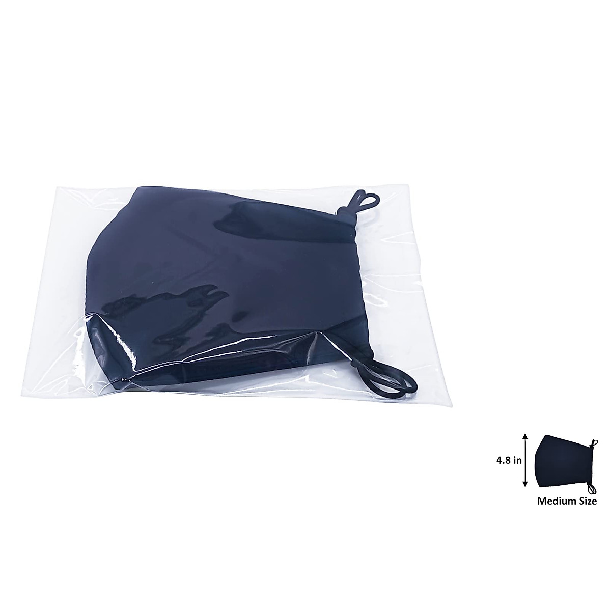 Wowfit 200 Count 5x7 inches Clear Cellophane Plastic Bags, Resealable Self-Sealing Cello Bags Good for Cookies, Decorative Wrappers, Party Favors, Candy and More