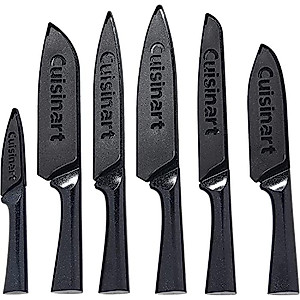 Cuisinart C55-12PMB Advantage 12 Piece Metallic Knife Set With Blade Guards, Black