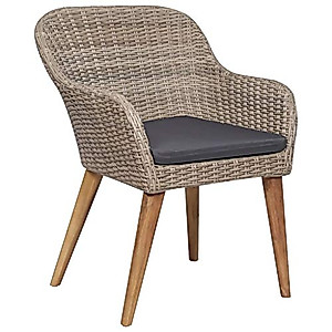 YUHI-HQYD 3 Piece Patio Dining Set,Afternoon Tea Suit,Conversation Furniture,Balcony Bar,Perfect for Patio, Garden, Porch,Family Room,Sitting Area, Brown