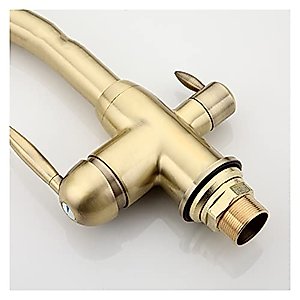 RTYUIE Retro Style Kitchen Faucet Countertop Installation Faucet 180 Degree Rotation with Water Purification Function Easy Installation and Smooth Water Flow