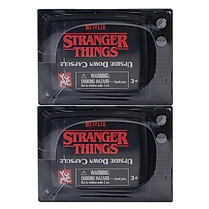 YuMe Official Netflix Stranger Things Surprise Upside Down Capsules Vintage Blind Box Action Figure 80's Collectible Gifts for Collectors Toys Merchandise (2Pk)
