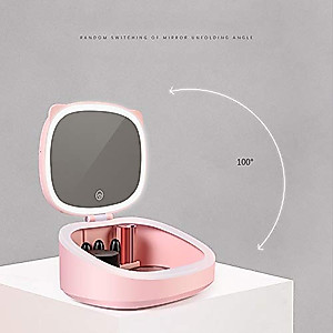 COTCLO Makeup Mirror with Led Light Storage Box M141 Led Vanity Mirror Cosmetic Organizer Lighted Led Makeup Mirror Beauty Light/a