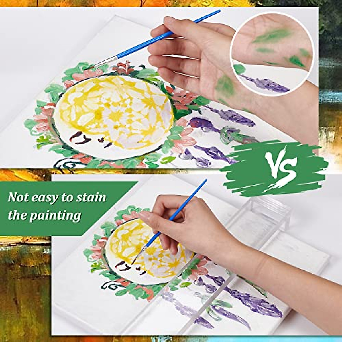 BENECREAT Artist Leaning Bridge Hand Acrylic Wrist Rest for Computer Keyboard, 14inch Transparent Creative Artist Bridge for Painting