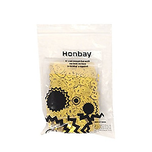 Honbay 2100 Pieces 1.6Oz Double Sided Sparkly Number 50 Confetti for 50th Birthday, 50th Class Reunion, 50th Wedding Anniversary,etc (Gold)