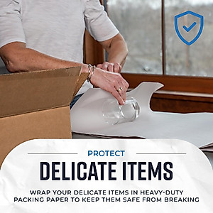 Packing Paper Sheets for Moving - 5lb - 160 Sheets of Newsprint Paper - Must Have in Your Moving Supplies - 27" x 17" - Made in USA