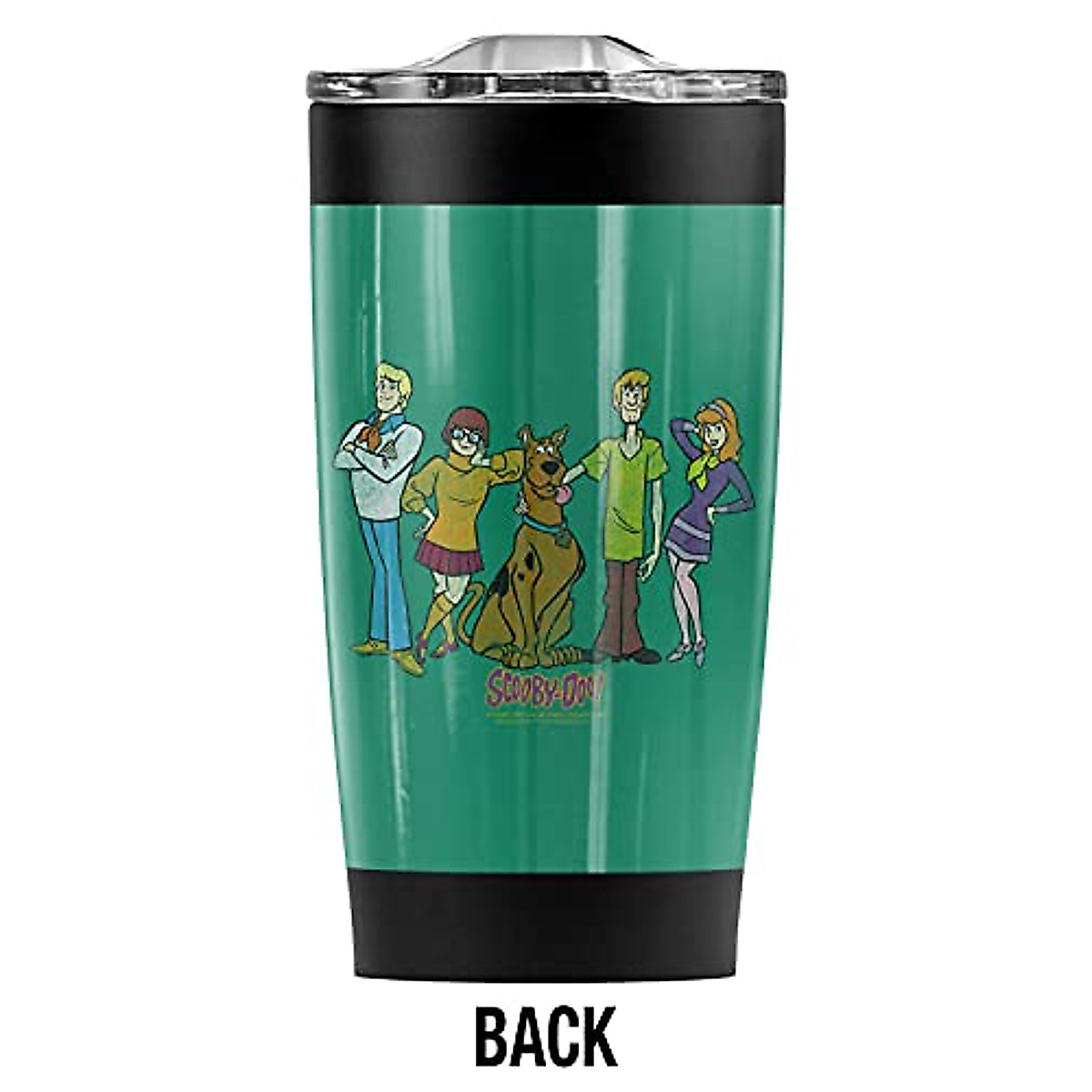 Logovision Scooby-Doo Scooby Gang Stainless Steel Tumbler 20 oz Coffee Travel Mug/Cup, Vacuum Insulated & Double Wall with Leakproof Sliding Lid | Great for Hot Drinks and Cold Beverages