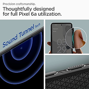 Spigen Liquid Air Designed for Pixel 6a Case (2022) - Matte Black