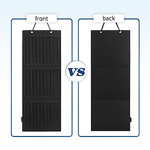 Hanging Hair Claw Clips Holder for Women, Claw Hair Clips Storage Organizer for Lady, Hair Banana Barrettes and Butterfly Jaw Clips Display Stand Holder. (Black)