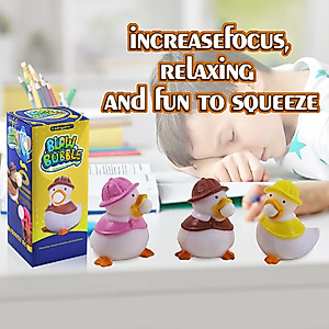 LAKIGATE Fidget Toys,Cute Duck Squishy Toys,3 Pack,Fidgets for Kids and Adults,Squishies for Autism, ADHD and Quitting Bad Habits,Non-Toxic