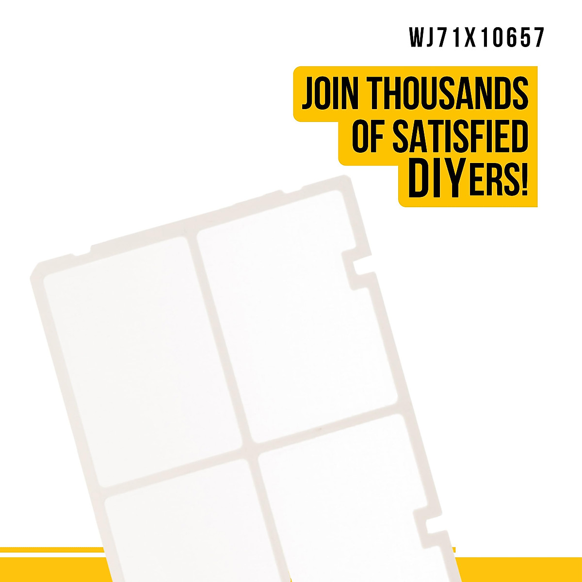 PartsBroz WJ71X10657 Air Filter Sub Assy - Compatible With General Electric Air Conditioner - Replaces AP4510392 1567475 AH2374480 EA2374480 PS2374480 Ultra Durable Replacement