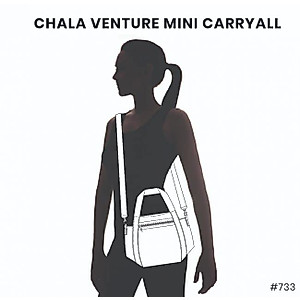 Chala RFID Protected Mini Carryall Nylon Bag with Long Strap/Messenger Bag (Black)