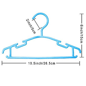 GoodtoU Baby Hangers Kids Hangers 100 Pack Childrens Hangers Child Hangers Plastic Toddler Infant Nursery Hangers Small Baby Clothes Hangers for Closet