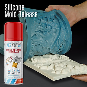Adhesive Guru Silicone Mold Release Aerosol Spray (13.5 fl oz) Lubricant Agent for Epoxy Resin Molds (1 Pack)